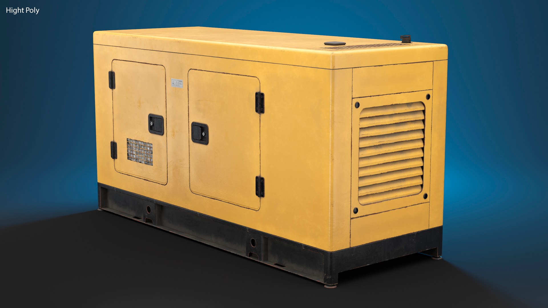 3D Diesel Generator Hight and Low Poly PBR model - TurboSquid 1955090