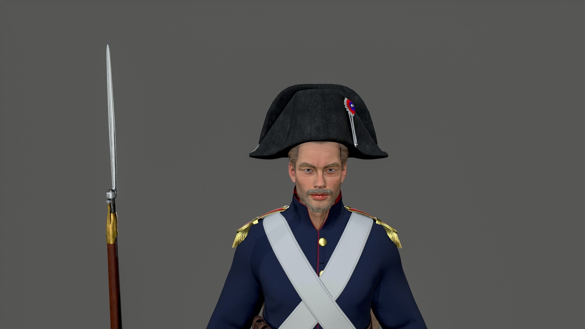 3D Napoleon Soldier - TurboSquid 2296021