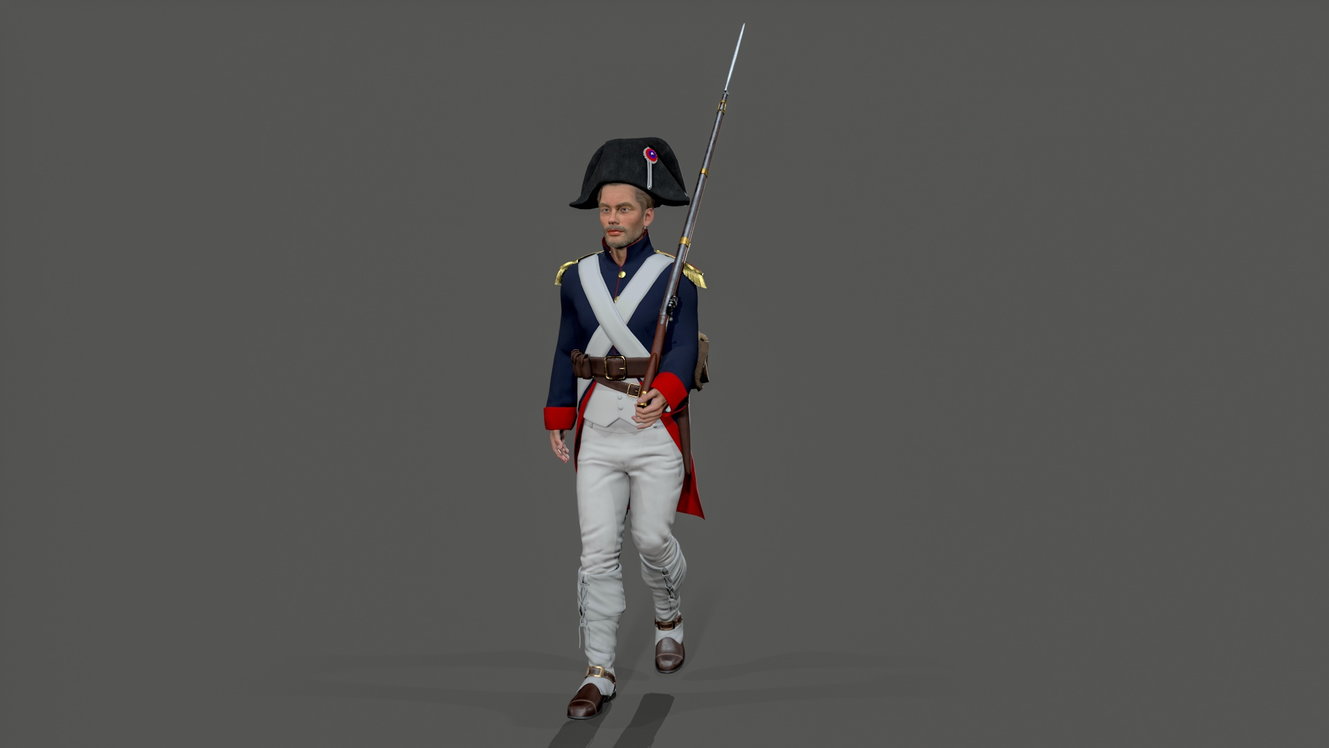 3D Napoleon Soldier - TurboSquid 2296021