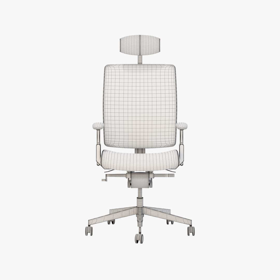 3d Model Of Realistic Mesh Chair