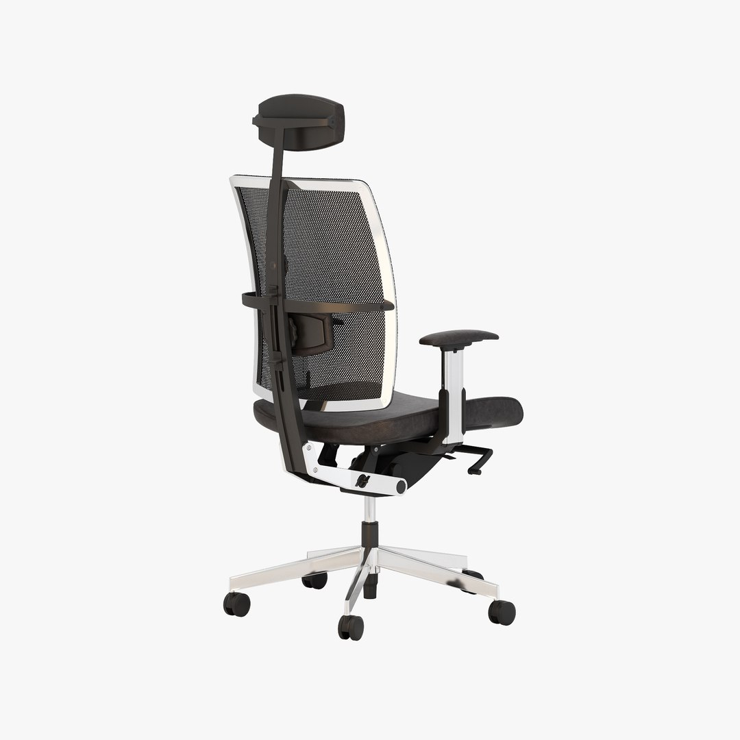 3d Model Of Realistic Mesh Chair