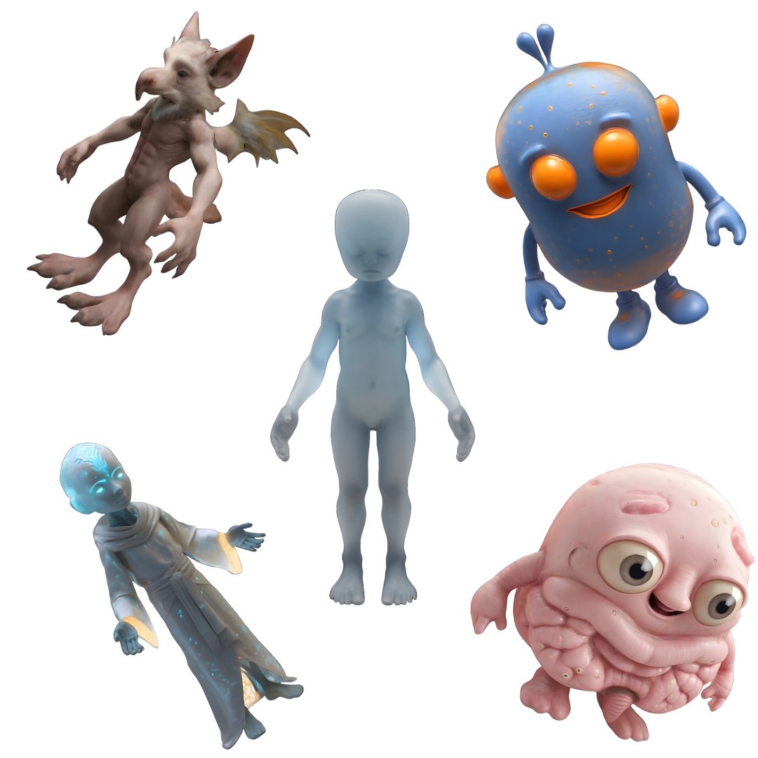 3D Fantastic Creatures Miniature Set Model - TurboSquid 2327361