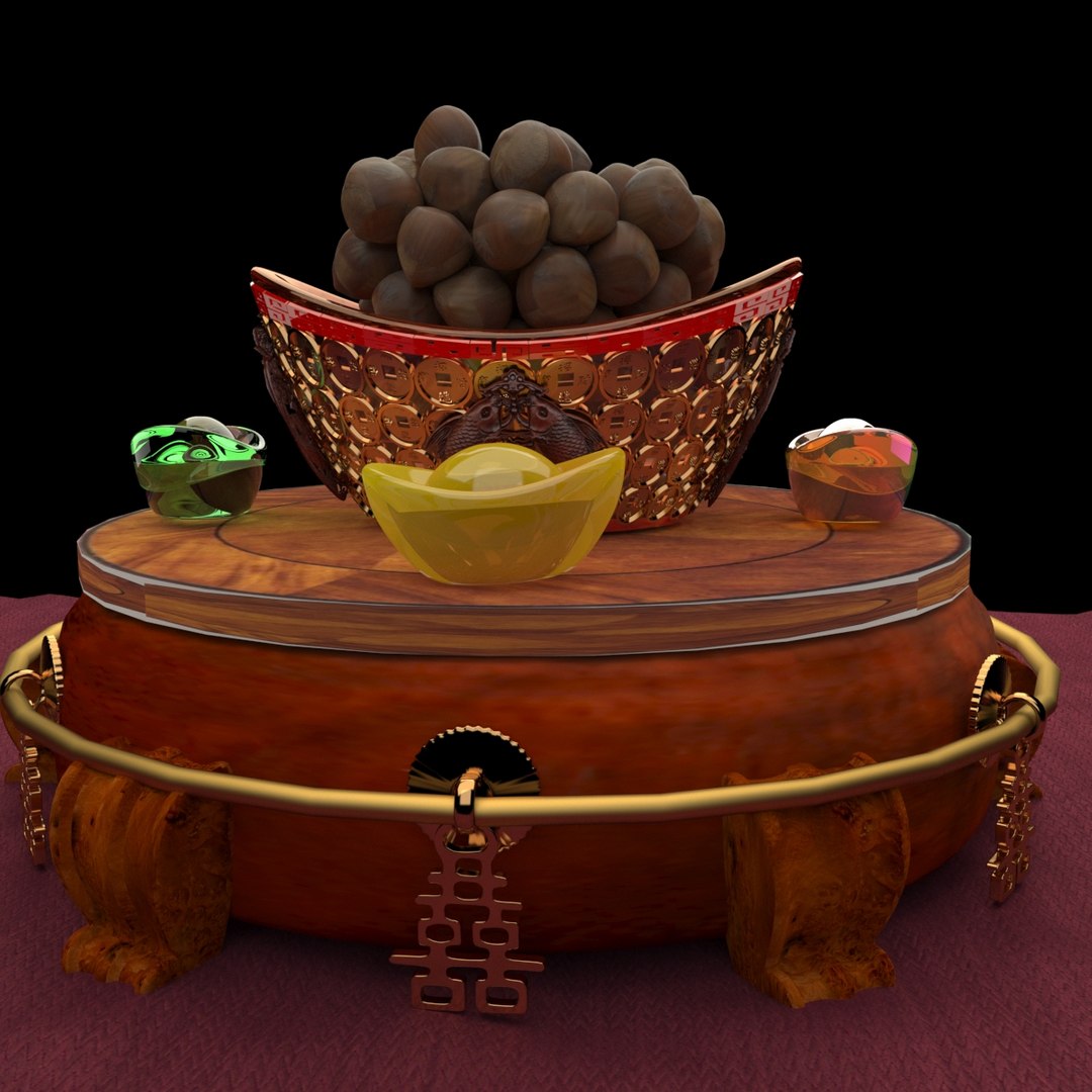 3D Chinese Gold Ingot Display Stand - TurboSquid 2221621