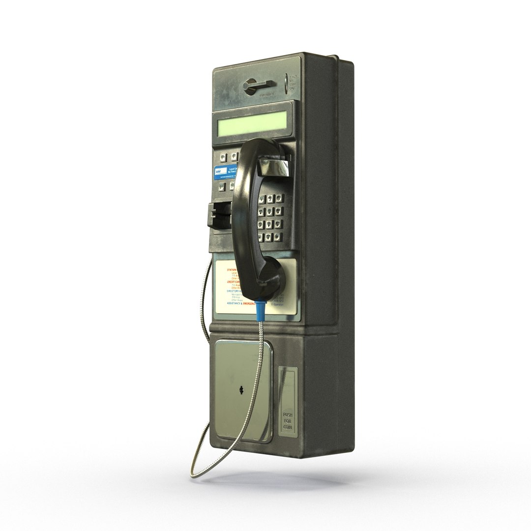 3d pay phone payphone