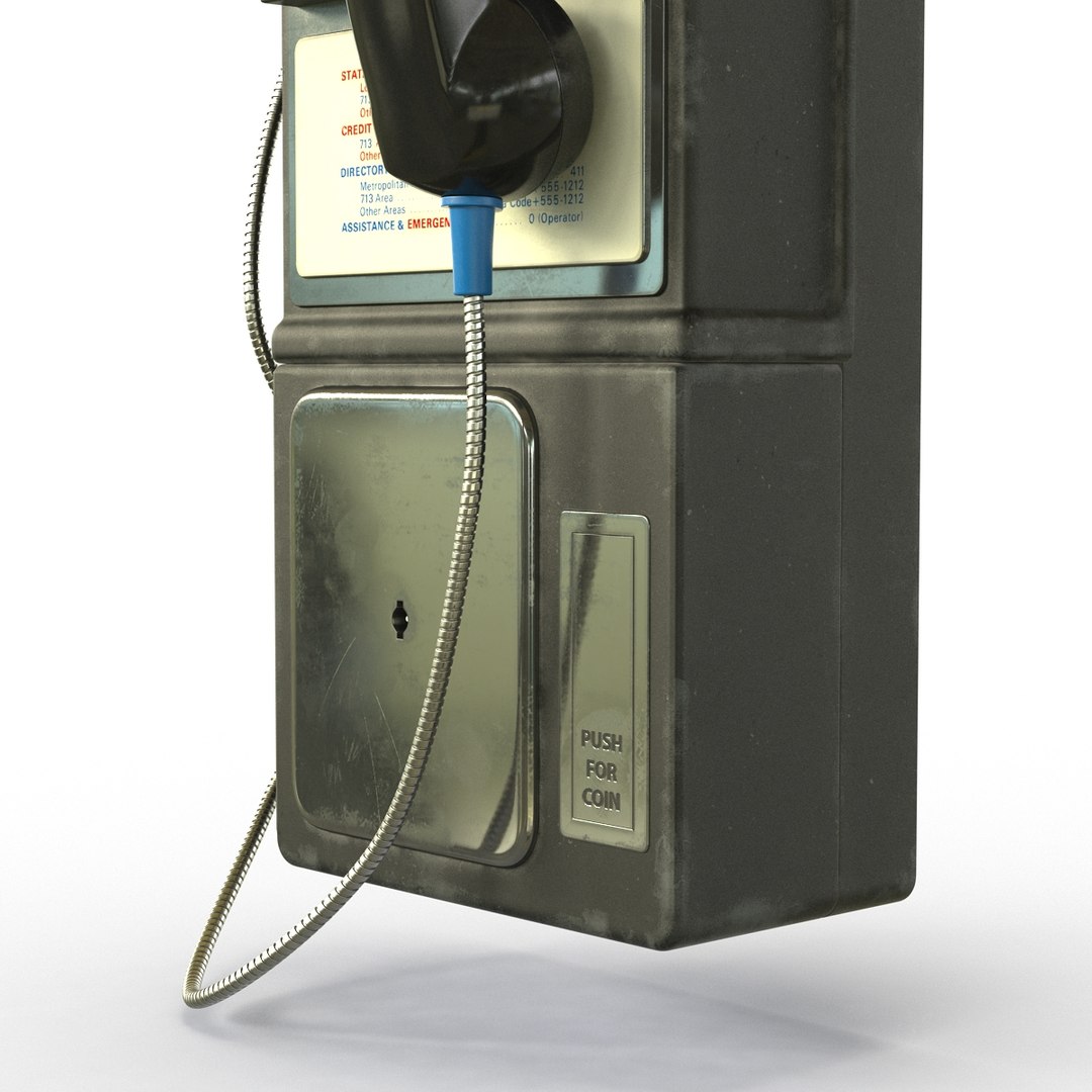 3d pay phone payphone