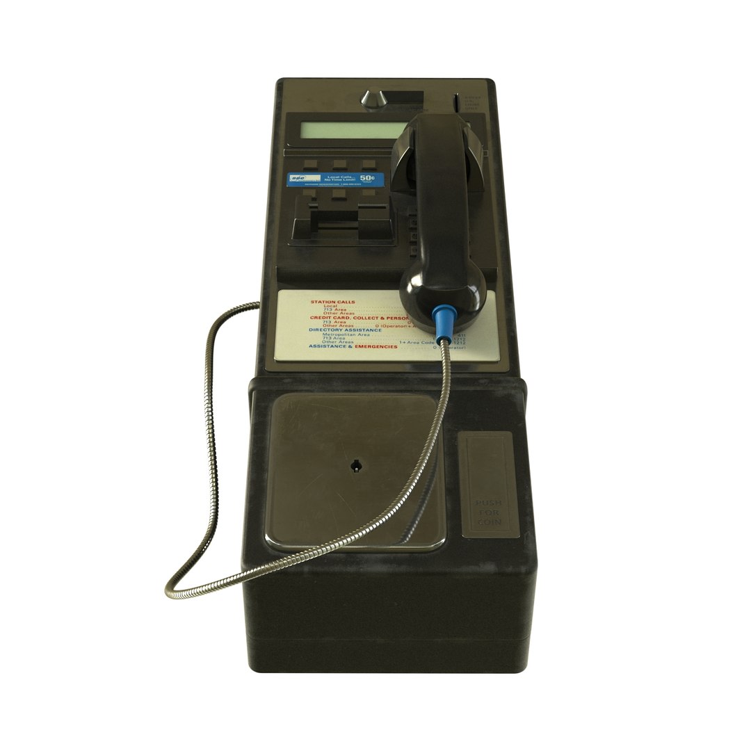 3d pay phone payphone