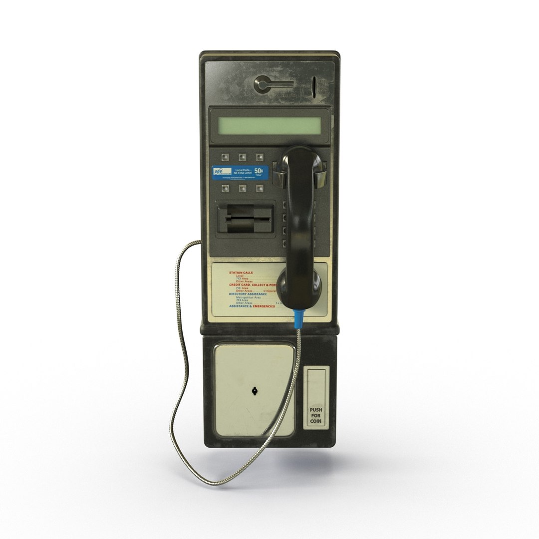 3d pay phone payphone
