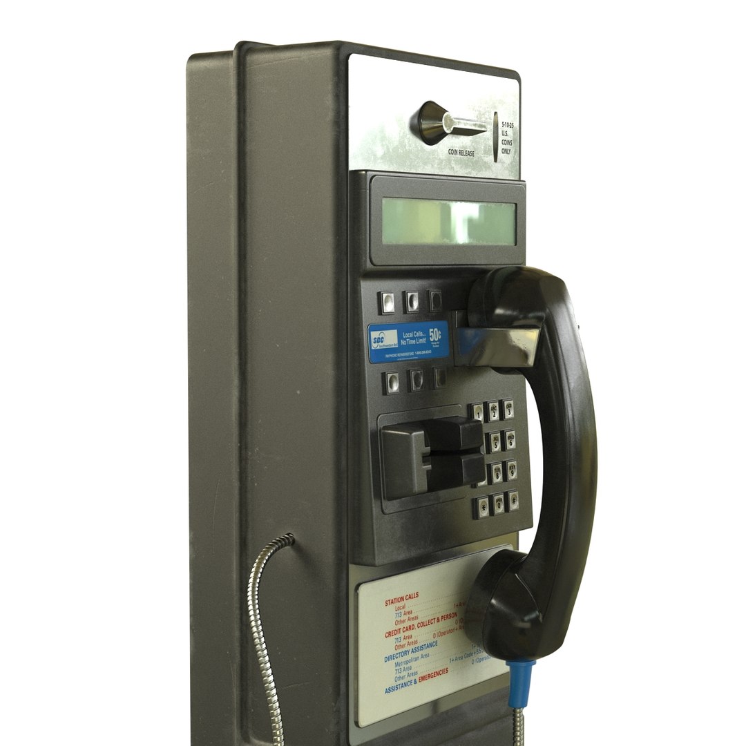 3d pay phone payphone