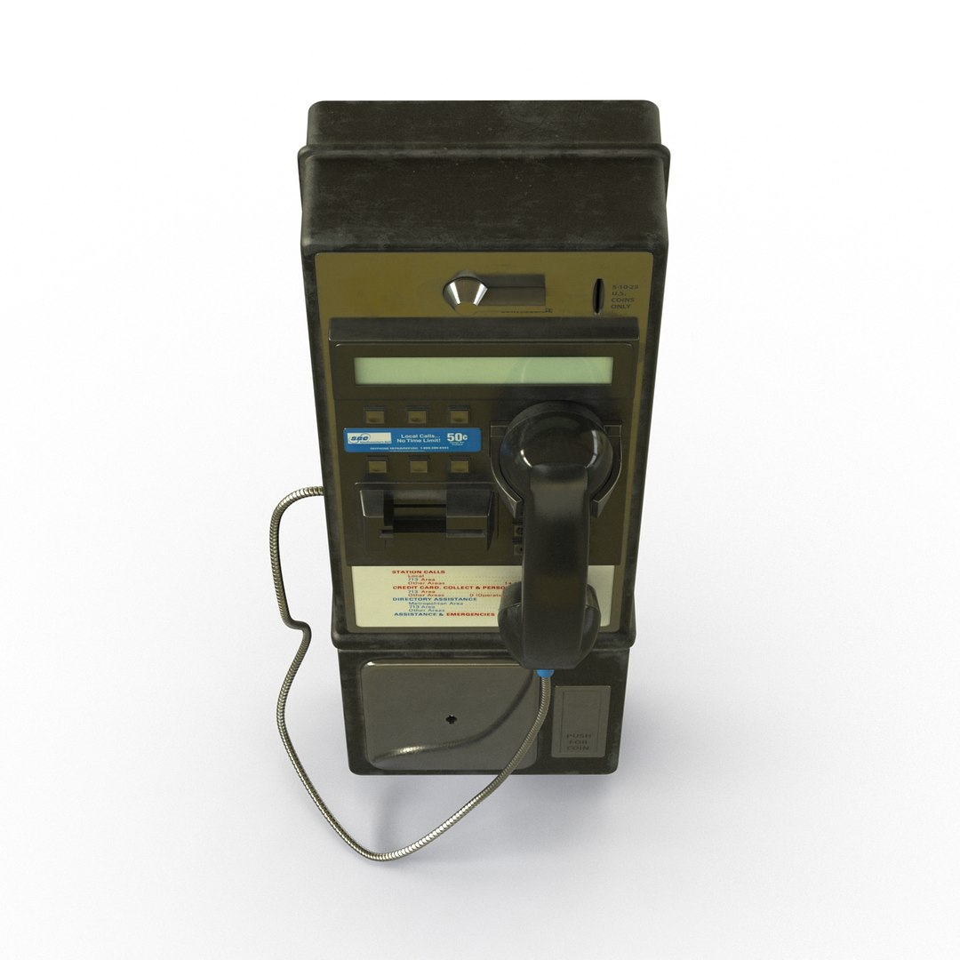 3d pay phone payphone