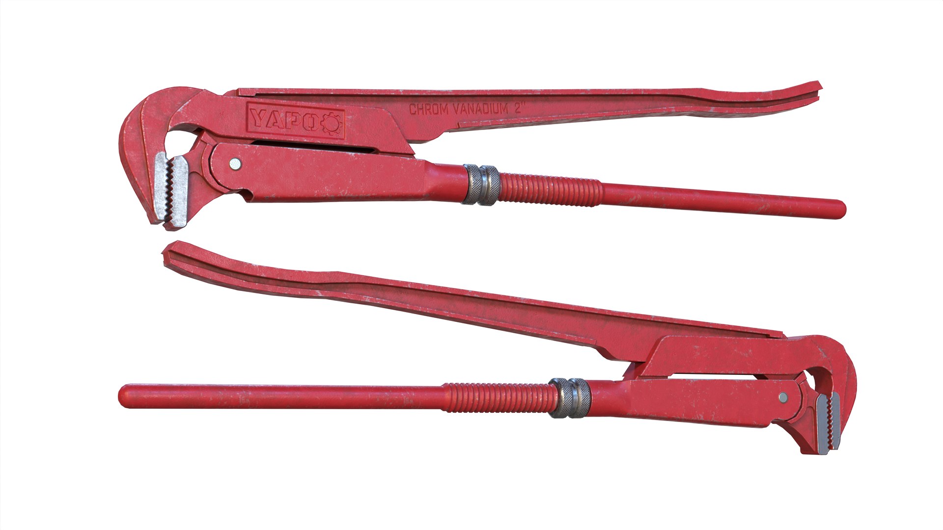 3D Model Adjustable Pipe Wrench AAA Game Ready Prop Asset - TurboSquid 2030782