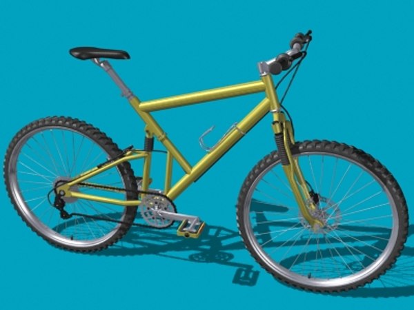 3ds max suspension mountain bike