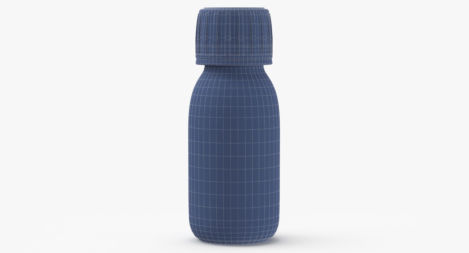 3d Model Glass Syrup Bottle 60ml Turbosquid 2019645