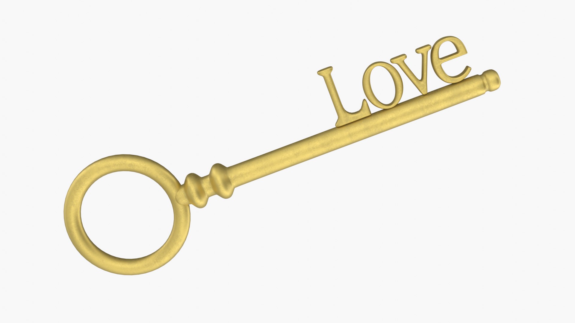 3D Skeleton Key Brass Model - TurboSquid 2227947