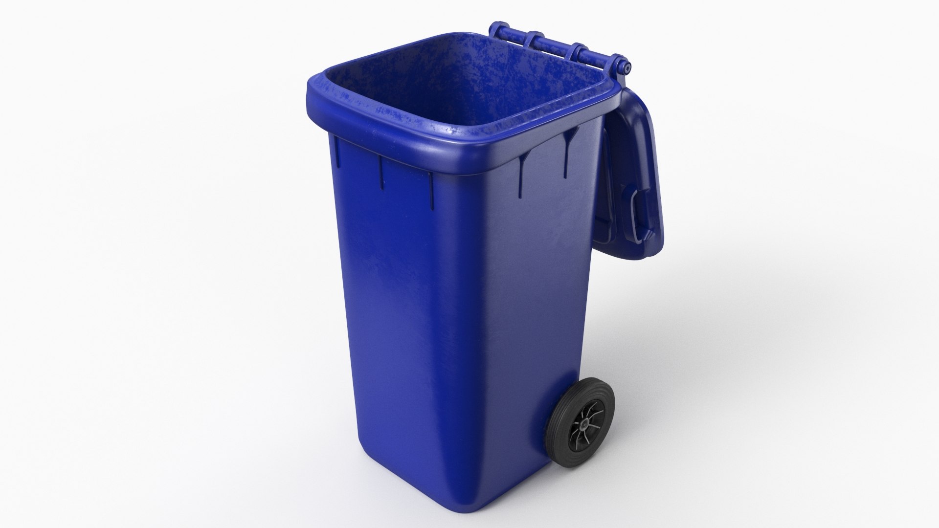 Wheeled Garbage Bin Blue 3D model - TurboSquid 2073898