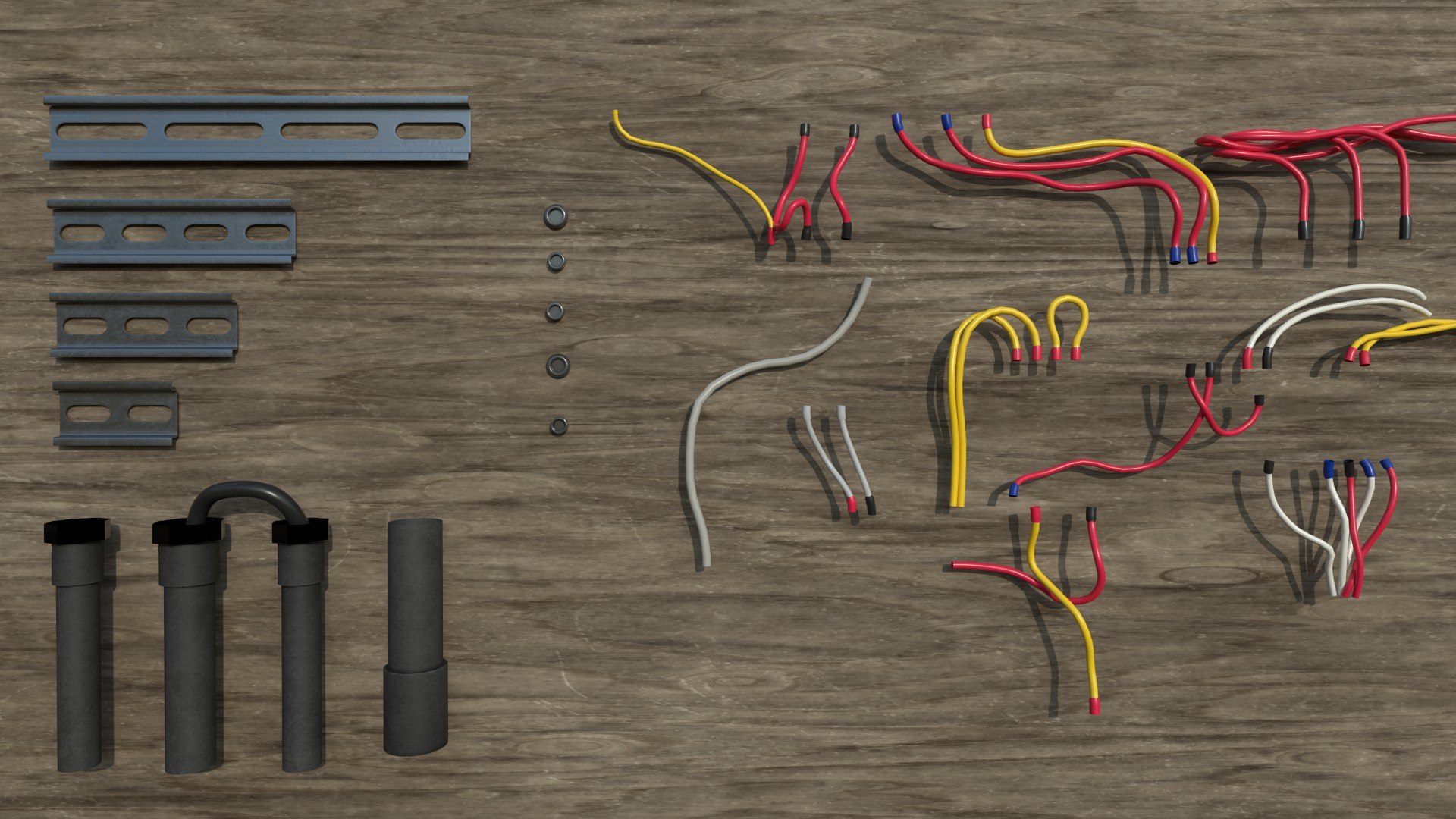 3D Electric Fuse Boxes Parts Model - TurboSquid 1759007