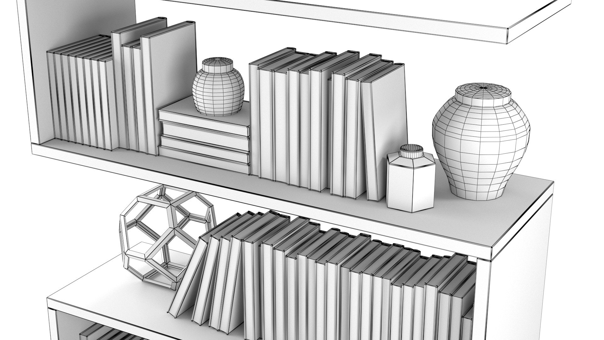 3D - Books Interior - TurboSquid 1535391