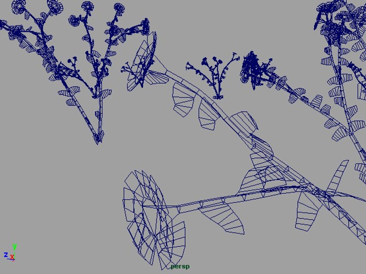 3ds Max Set Daisy Flowers