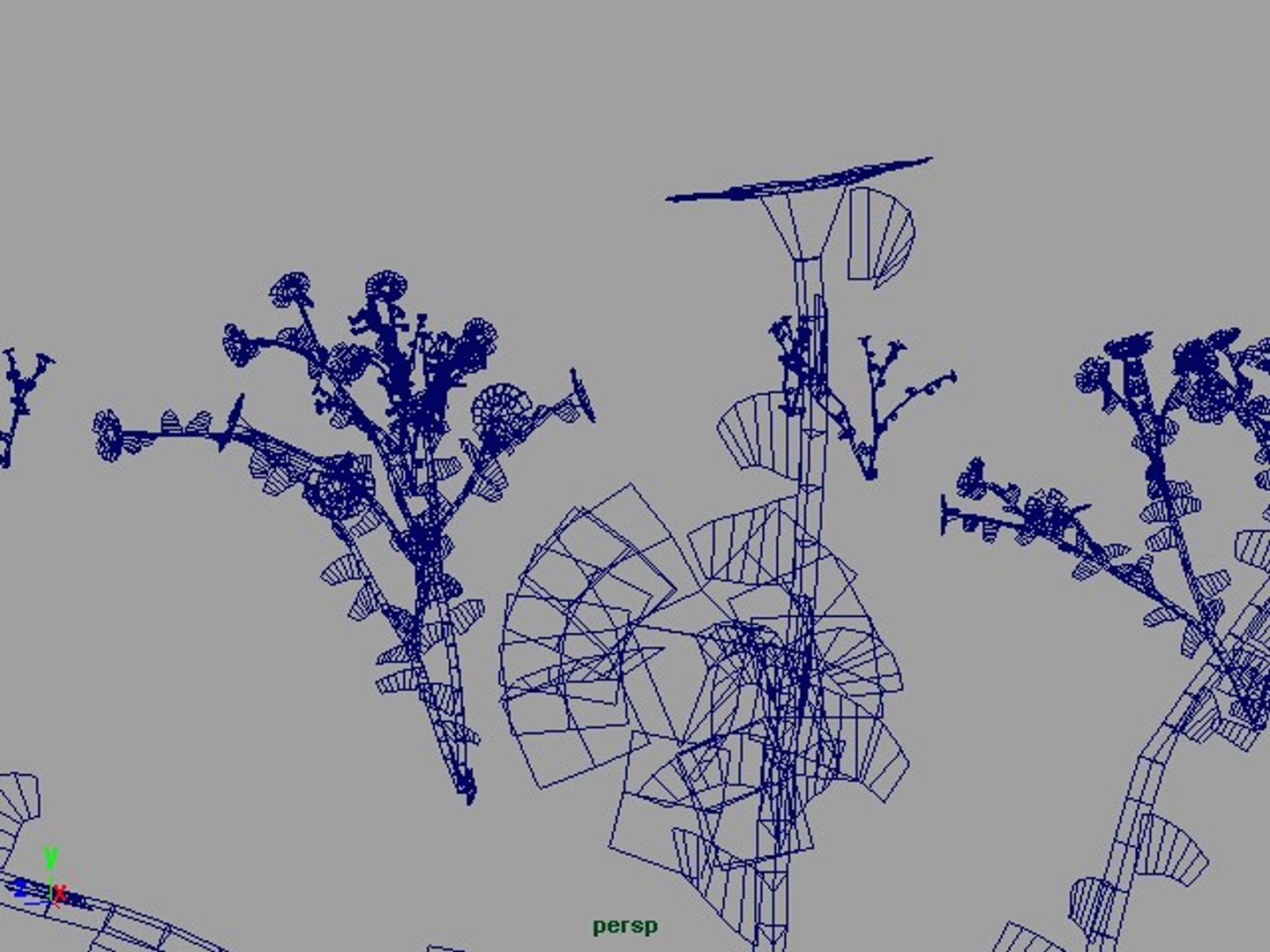 3ds Max Set Daisy Flowers