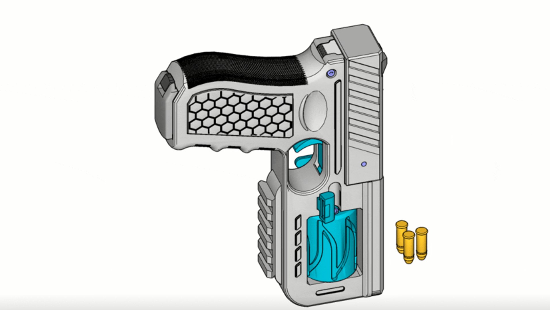 3D The Revo Pistol Hybrid Gun RPH 22 - TurboSquid 2225497