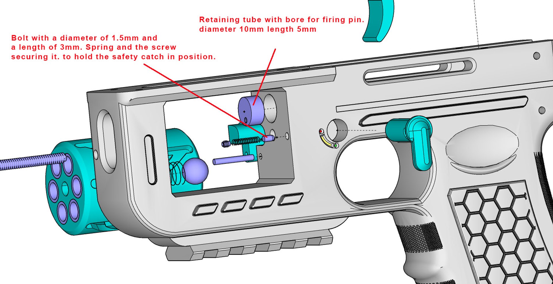 3D The Revo Pistol Hybrid Gun RPH 22 - TurboSquid 2225497