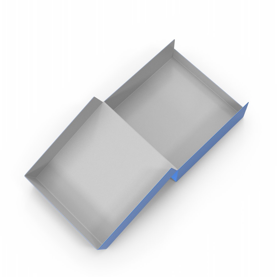 3D Blue Cake Box - TurboSquid 2190076