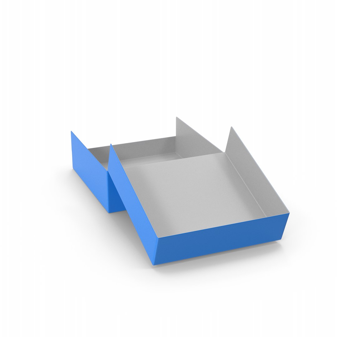 3D Blue Cake Box - TurboSquid 2190076