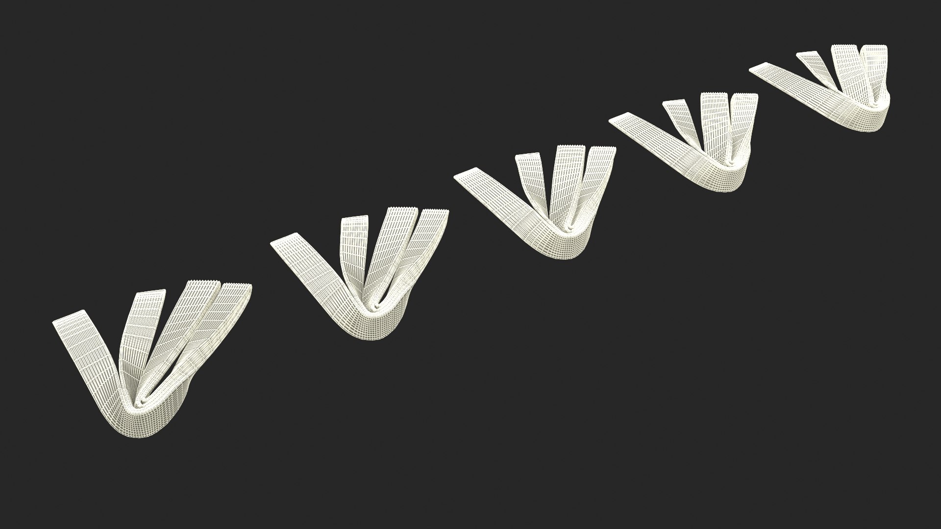 3D Martial Arts White Obi Belts Set - TurboSquid 2133264