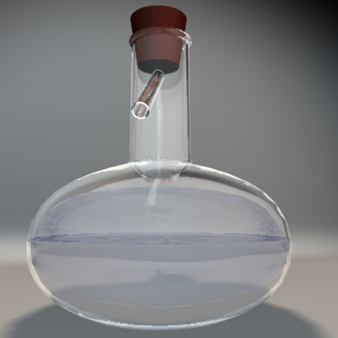 Flask Distillation 3d Model