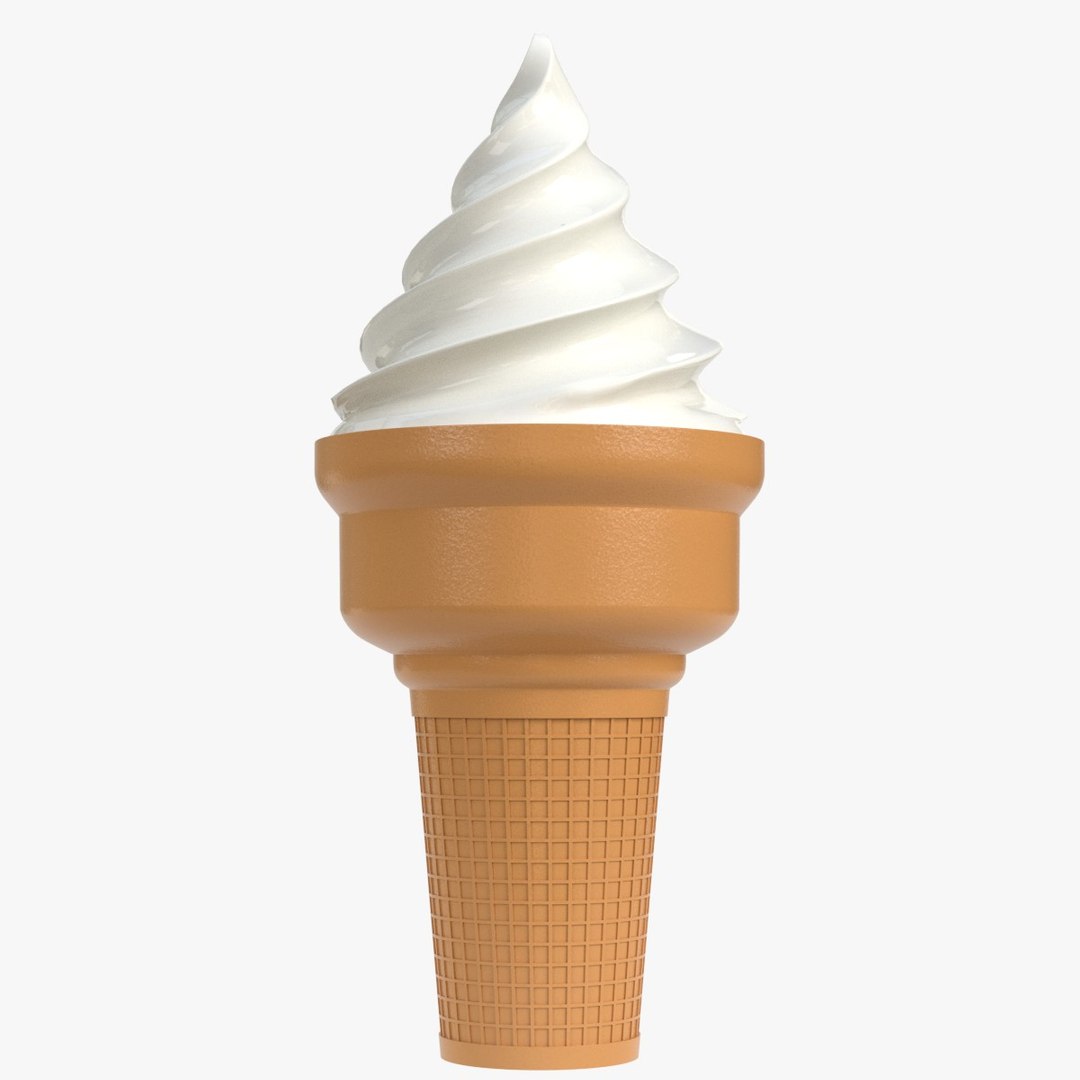 3D model stylized ice cream cone - TurboSquid 1599512