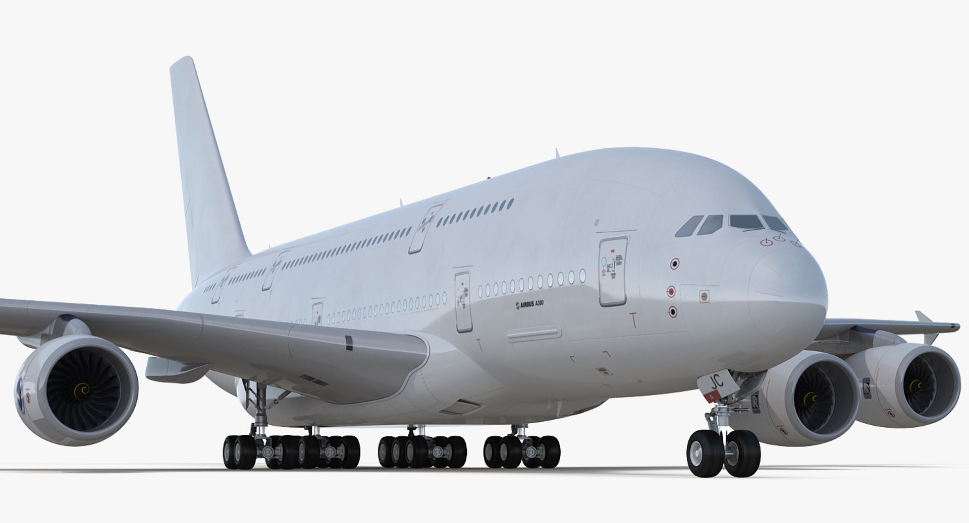 3D Airbus A380-800 Generic Rigged Model - TurboSquid 1232594