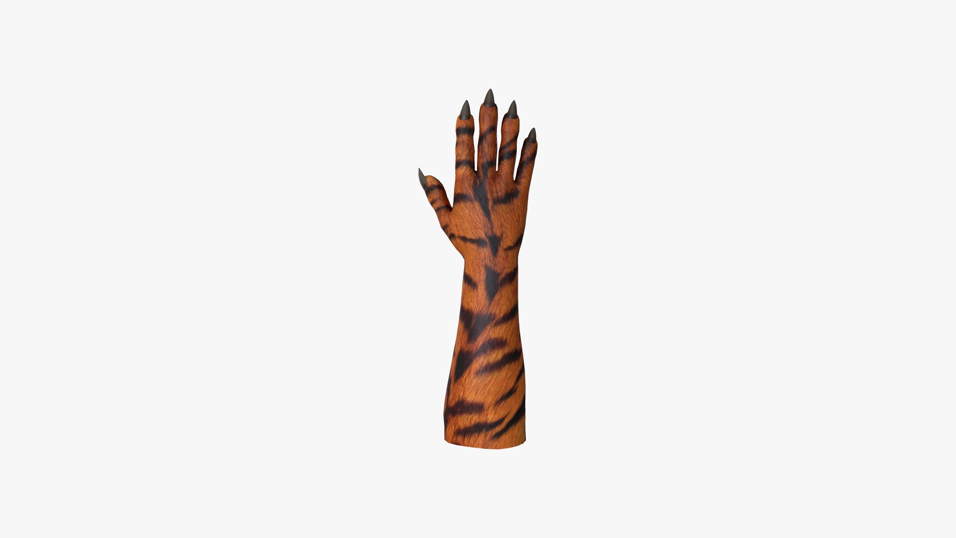 3D HND-024 Rigged Tiger Hand - TurboSquid 2154122
