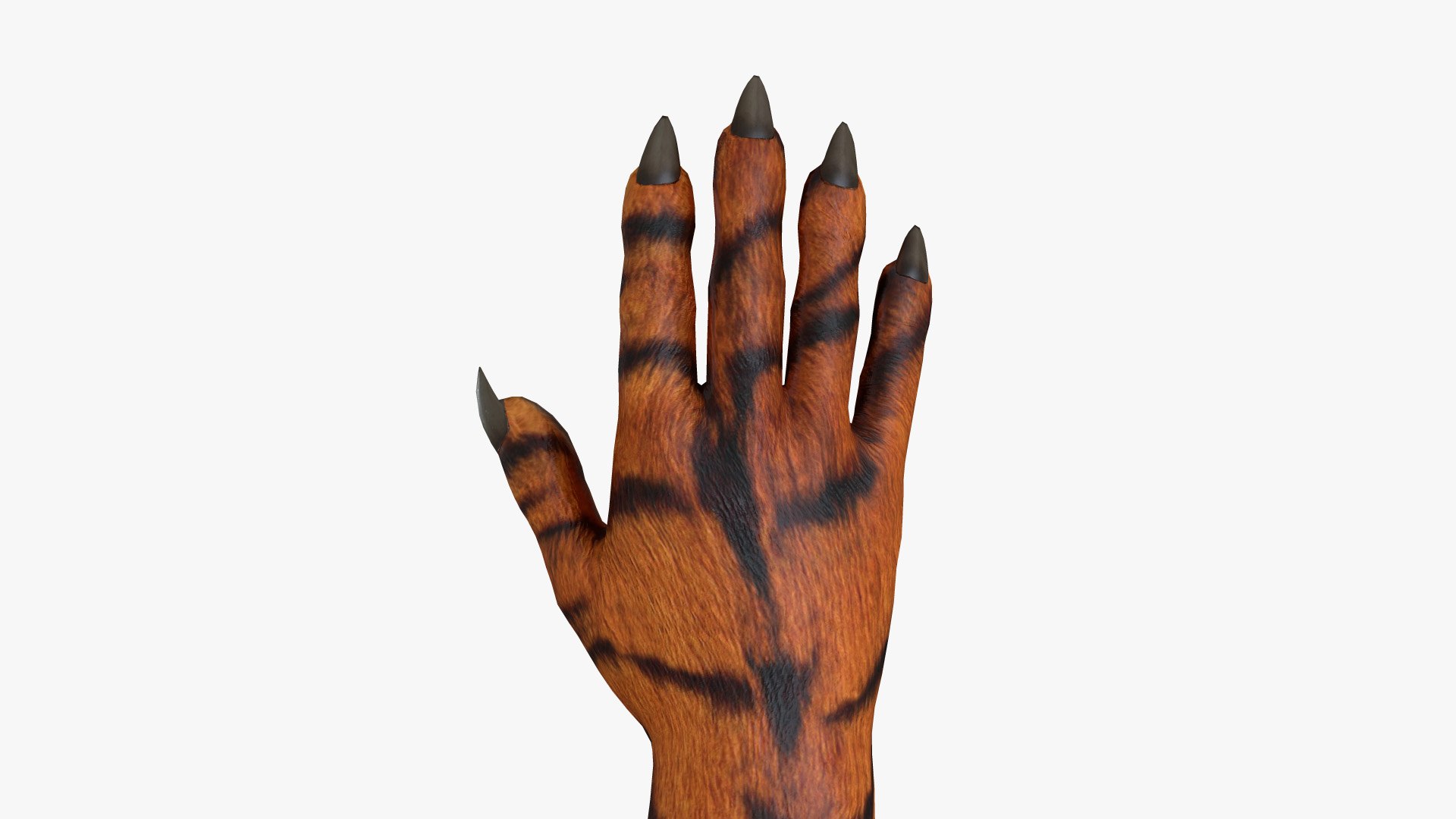 3D HND-024 Rigged Tiger Hand - TurboSquid 2154122