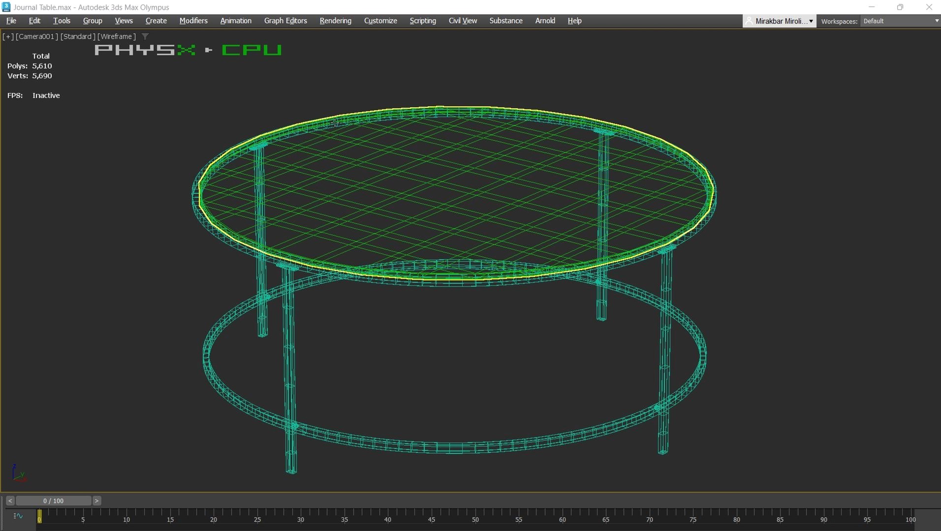 NOLA COFFEE TABLE model - TurboSquid 2143444