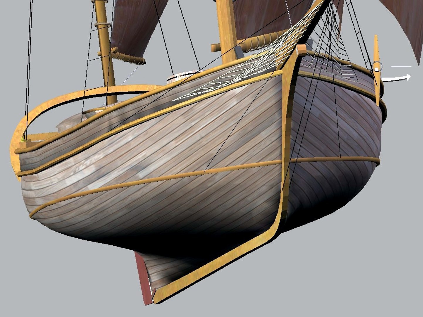 Joshua Slocum Spray Sloop 3d Model