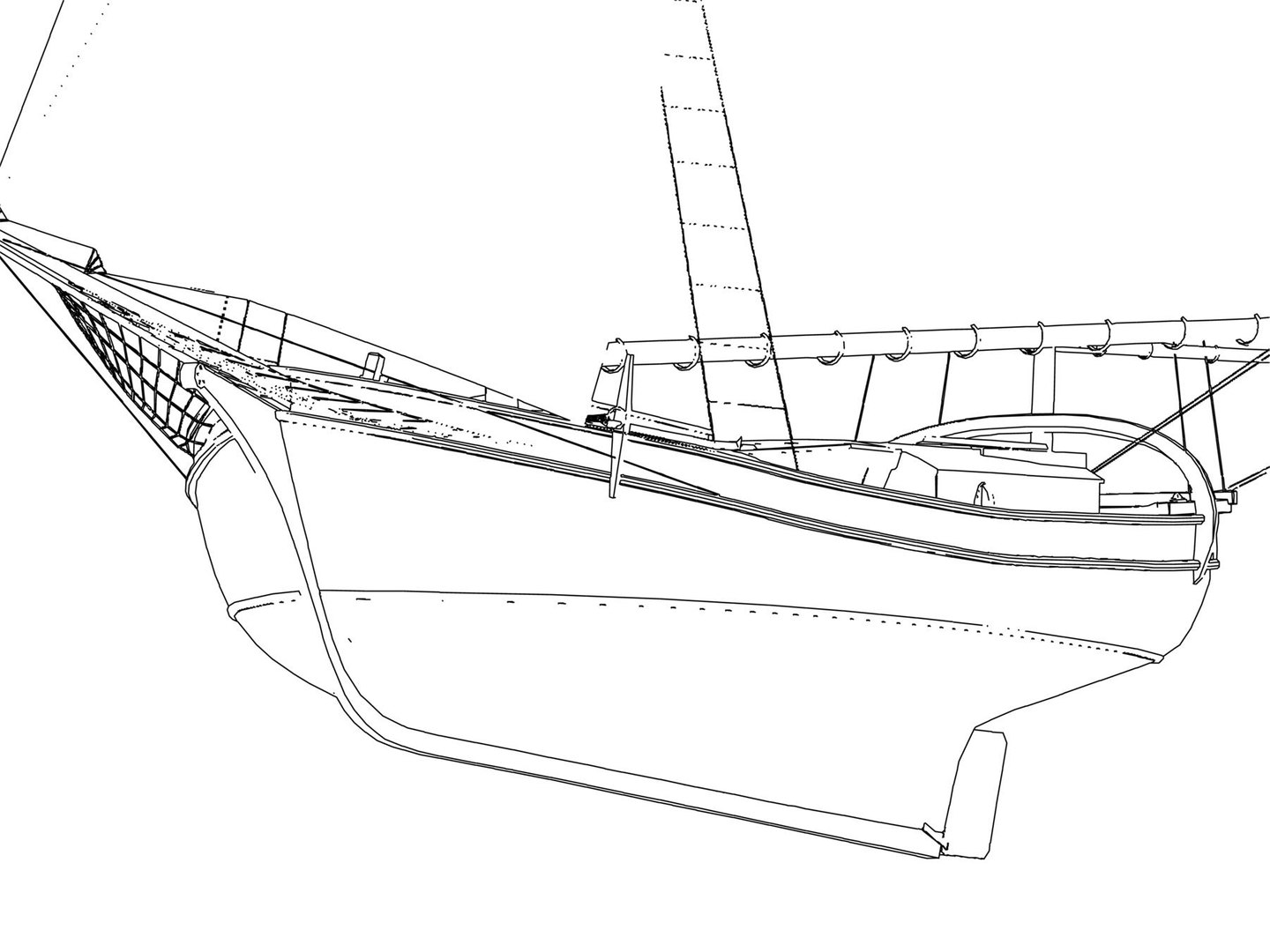 Joshua Slocum Spray Sloop 3d Model