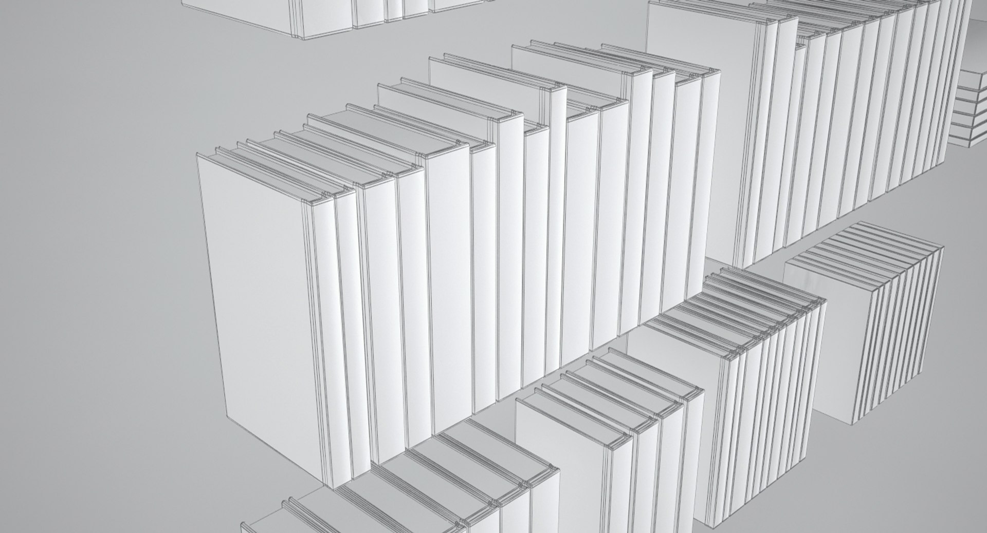 3d Model Russian Books Old Modern