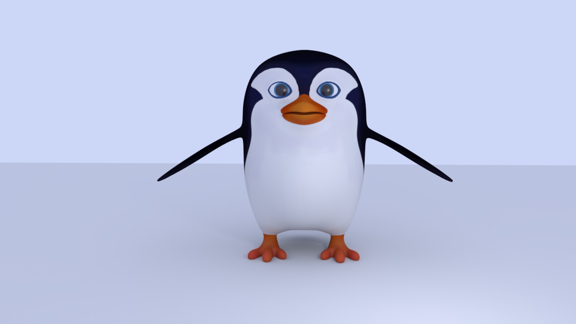 Cartoon Rigged Penguin 3D Model - TurboSquid 1362671