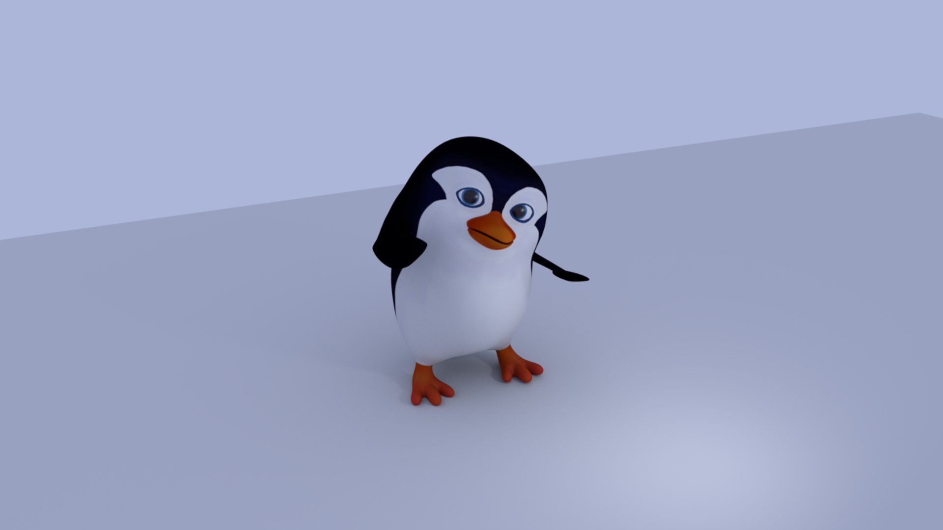 Cartoon Rigged Penguin 3D Model - TurboSquid 1362671