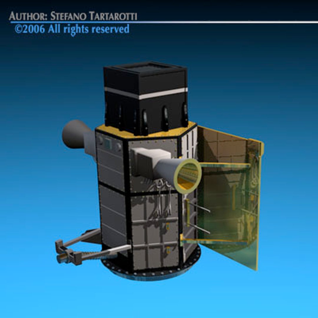 4 Satellites 3d Model