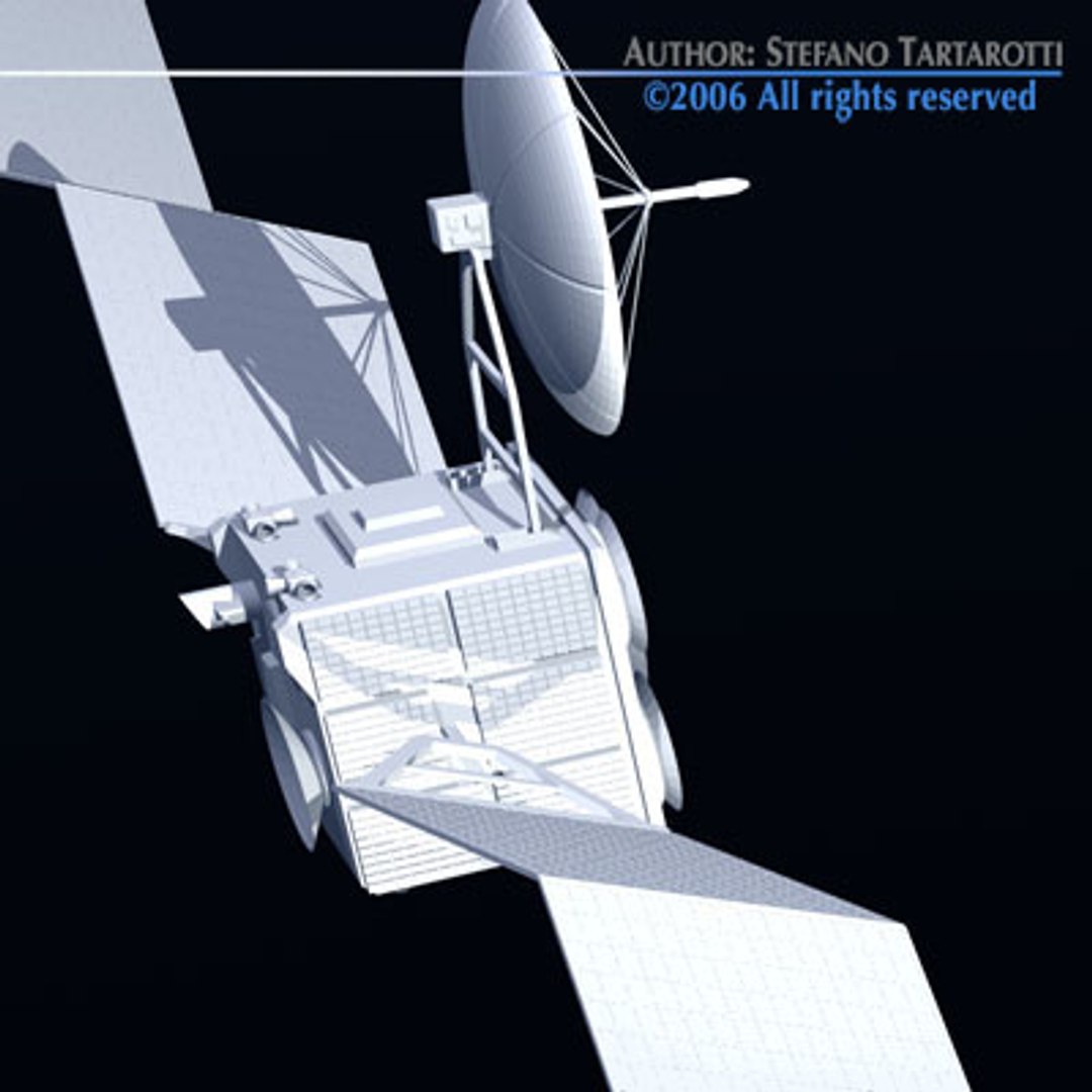 4 Satellites 3d Model