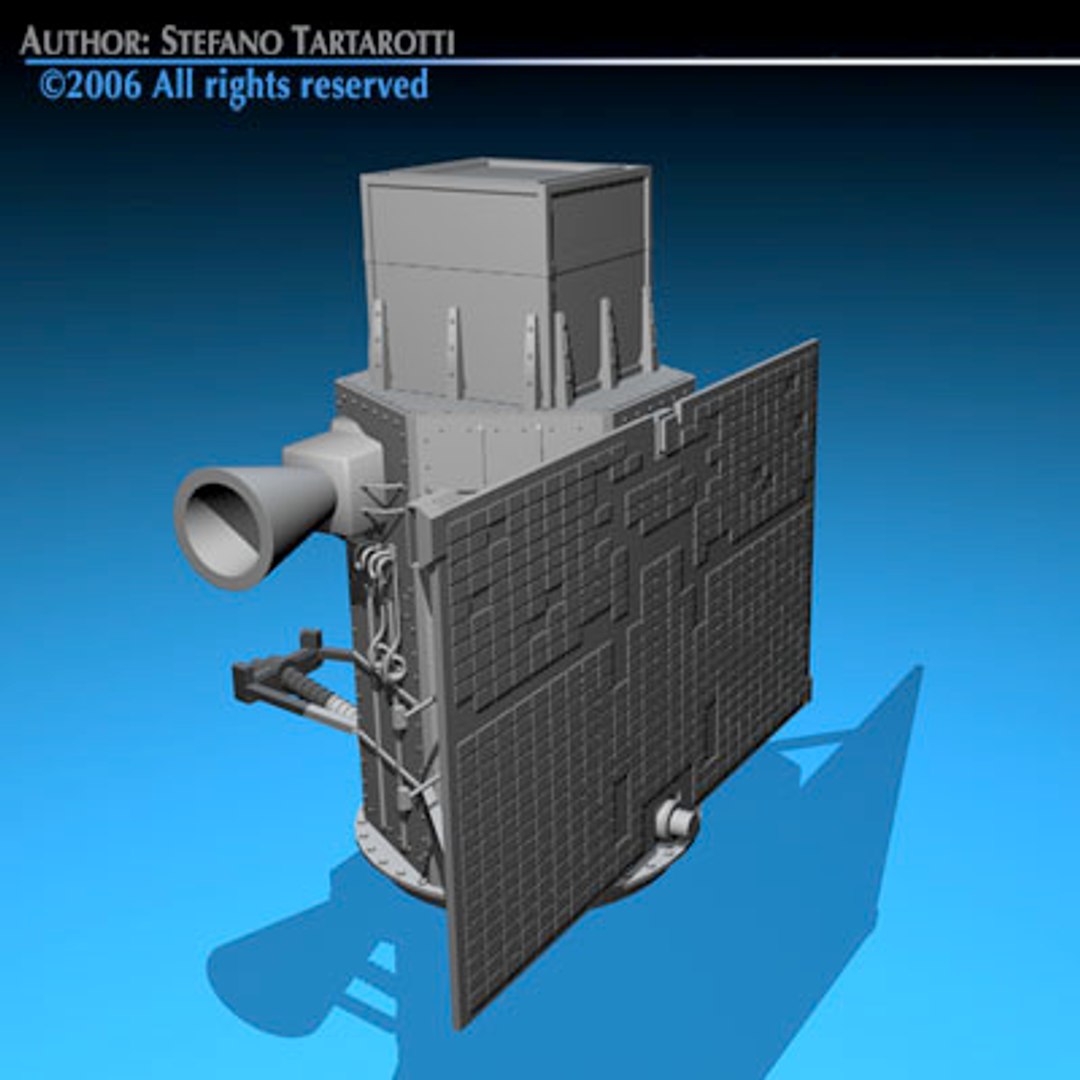 4 Satellites 3d Model