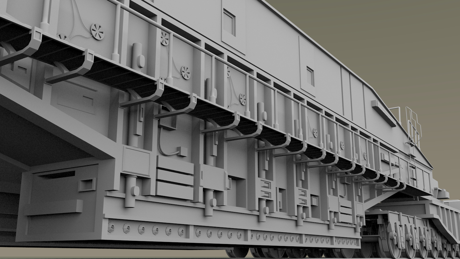 3d model railway gun 800mm gustav