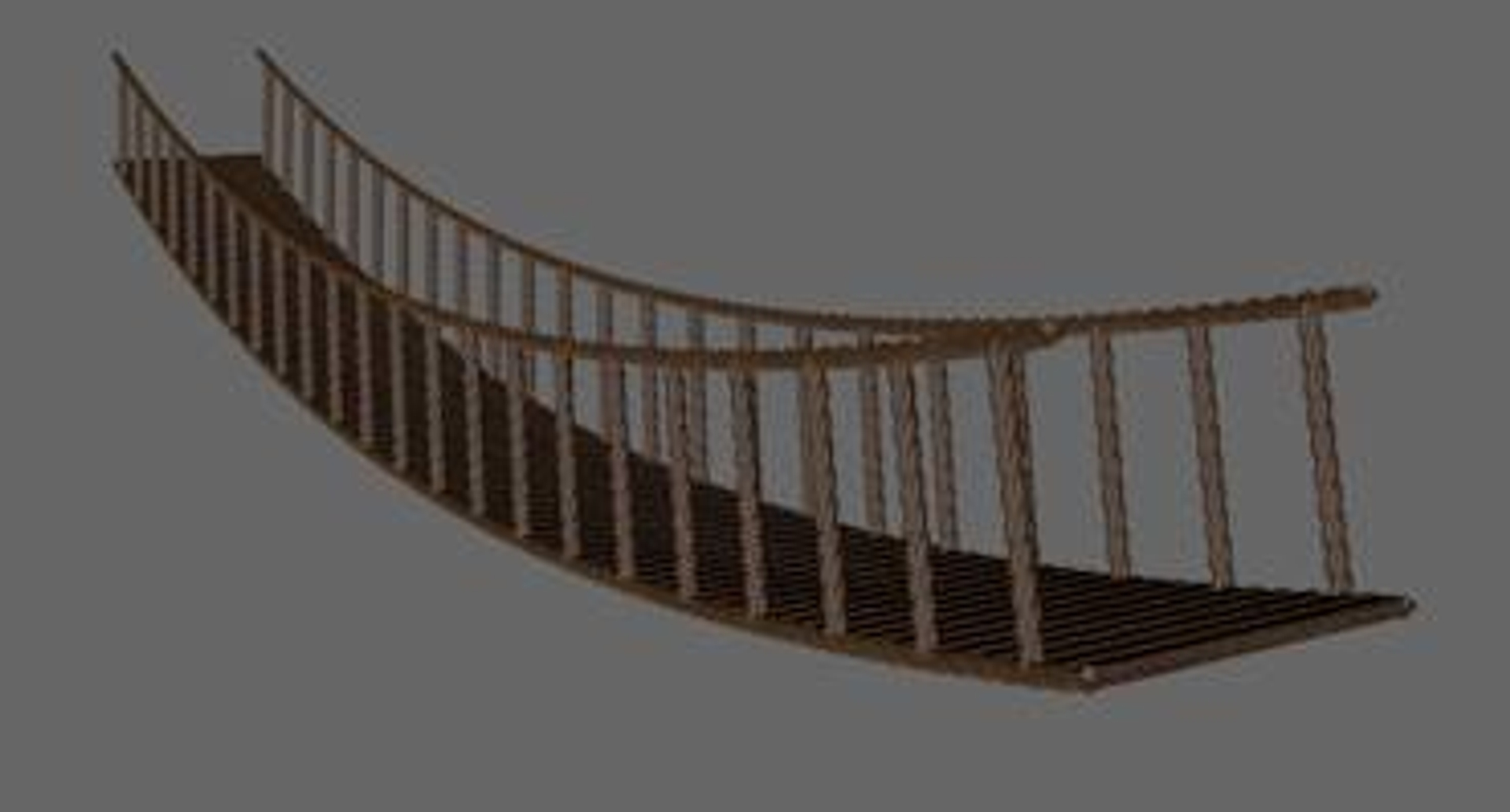 3d model rope bridge