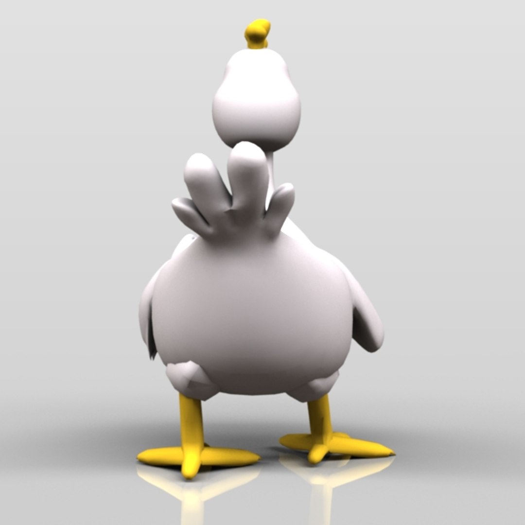 Duck Character Cartoon 3ds