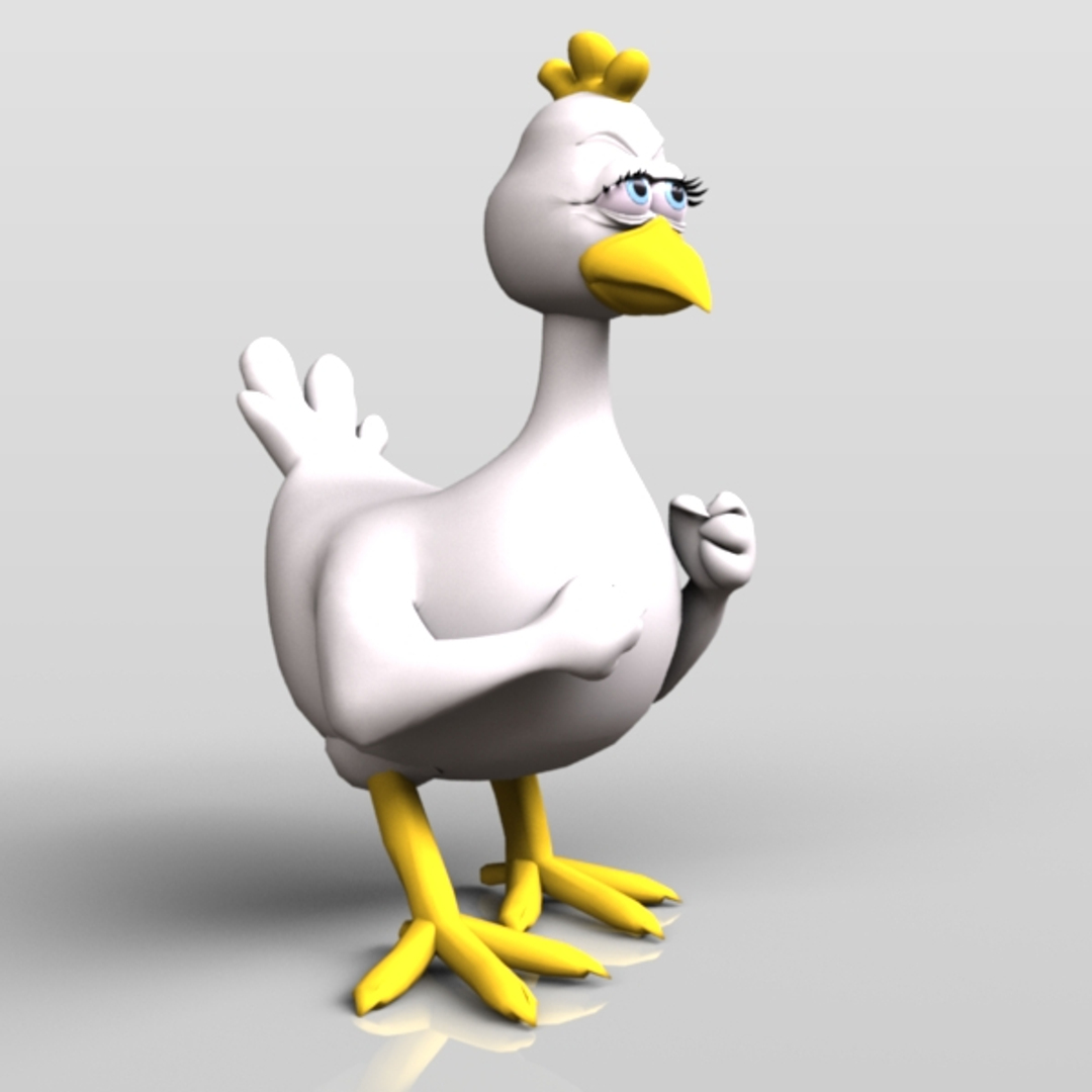 duck character cartoon 3ds