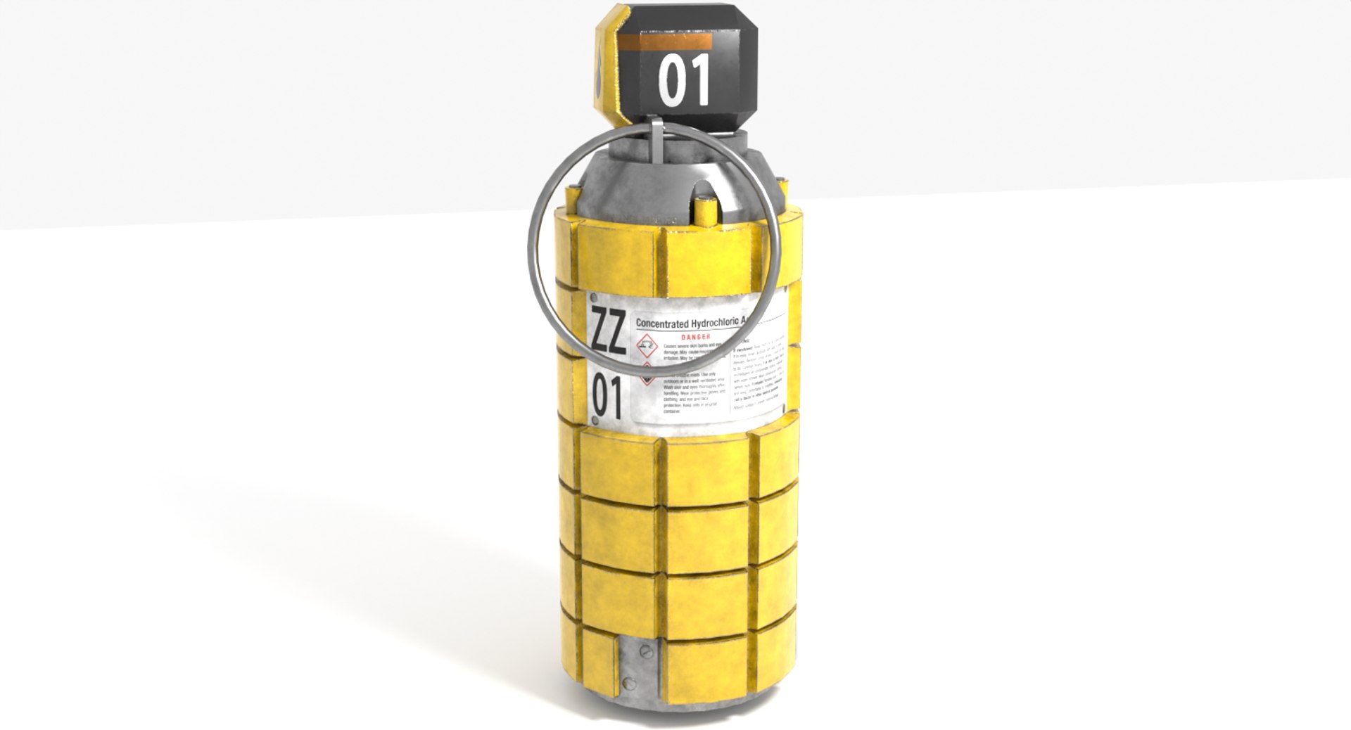 3D ZZ-01 Sci-fi Grenade 3d Model model - TurboSquid 2063242