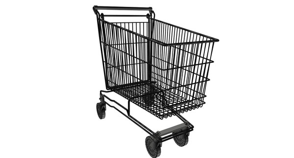 3d grocery buggy model