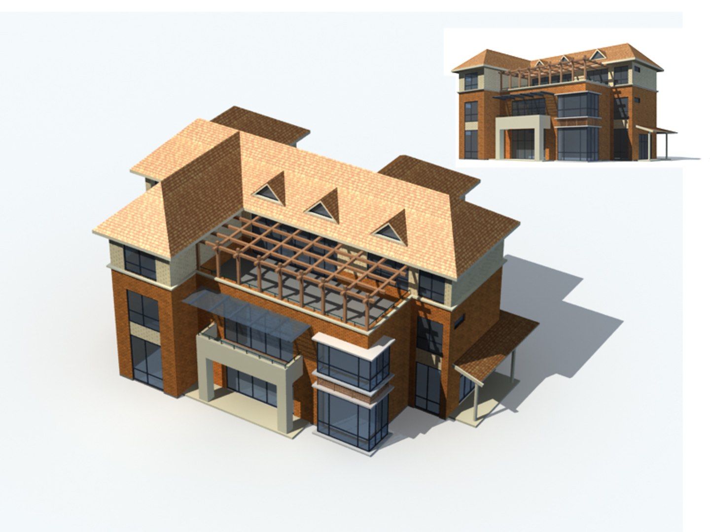3d max exterior rendering 1