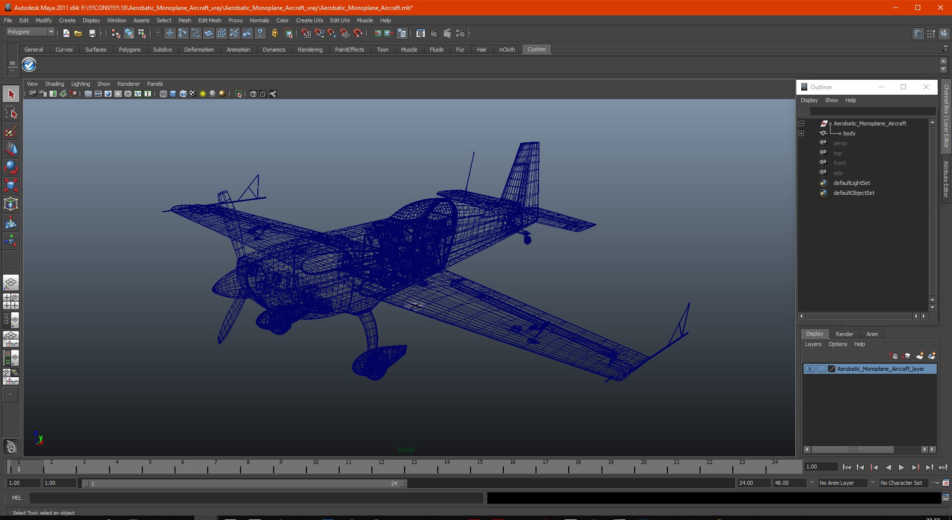 3D aerobatic monoplane aircraft air - TurboSquid 1486248