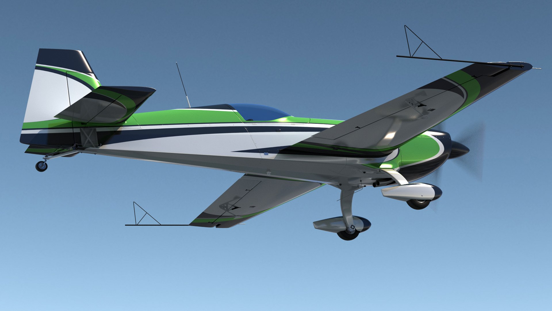 3D Aerobatic Monoplane Aircraft Air - TurboSquid 1486248